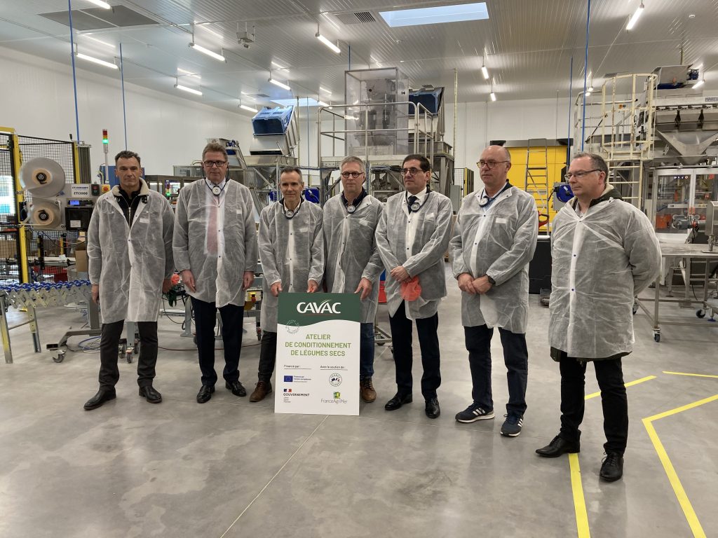 Cavac inaugure un nouvel atelier de conditionnement de légumes secs et ...